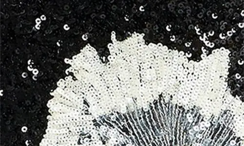 Dress The Population Vada Floral Sequin Gown - Black Multi