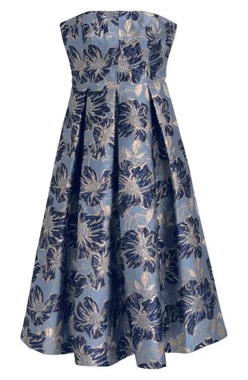 Donna Karan New York Floral Fit & Flare Midi Dress - Cielo Multi - 25% Off  | Editorialist