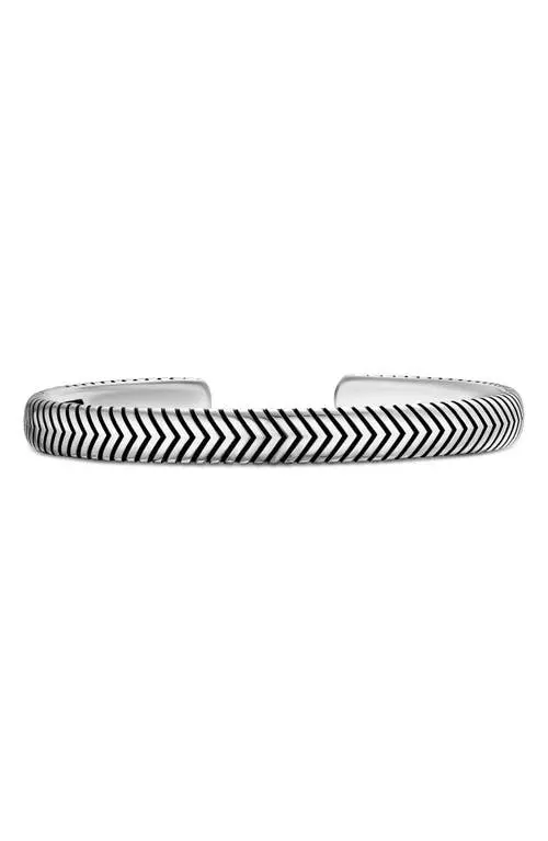 David Yurman Chevron Cuff Bracelet - Silver