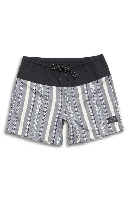 MAUI & SONS Dobby Fin Striped Shorts