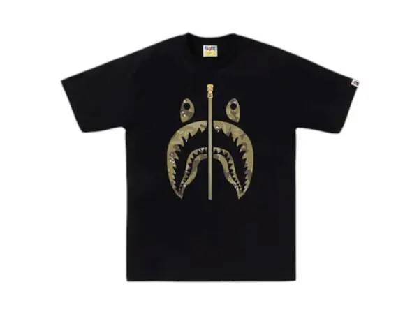 A BATHING APE Bitmap Shark Tee Shirt