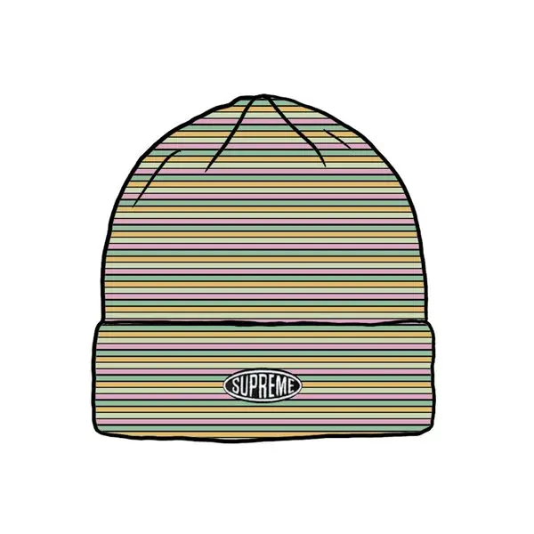 Supreme Stripe Beanie