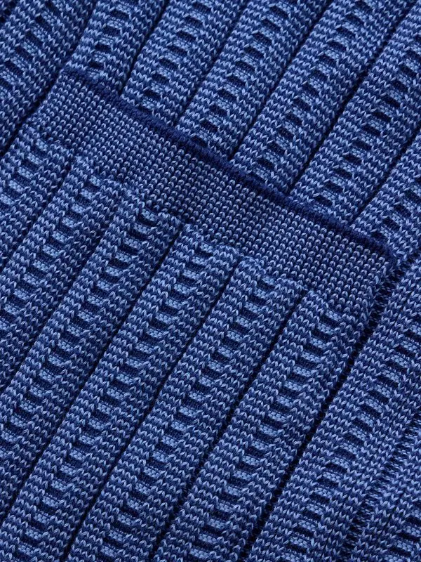 PIACENZA CASHMERE 1733 Slim-fit Ribbed Cotton Cardigan