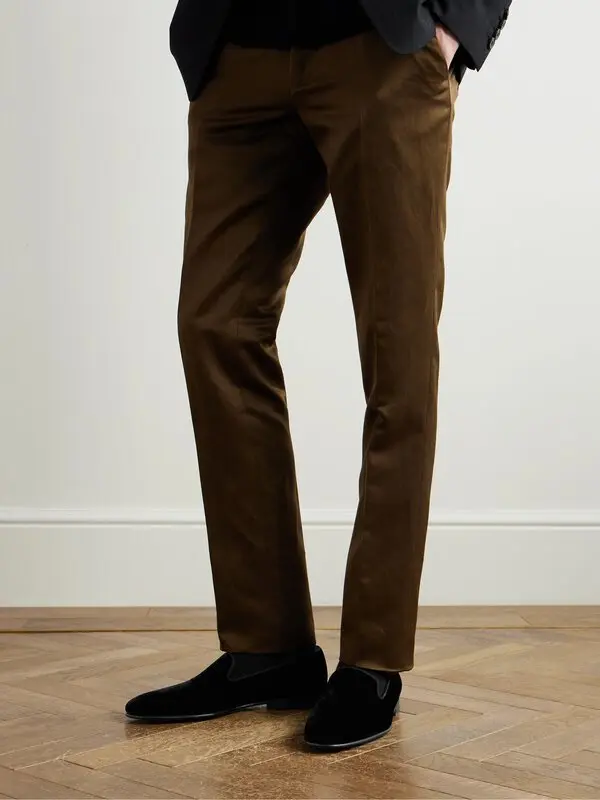 Manolo Blahnik Mario Grosgrain-trimmed Velvet Loafers