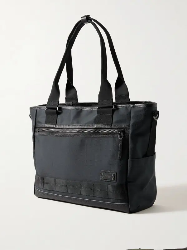 MASTER-PIECE CO Rise Ver.2 Leather-trimmed Mastertex-09 Tote Bag