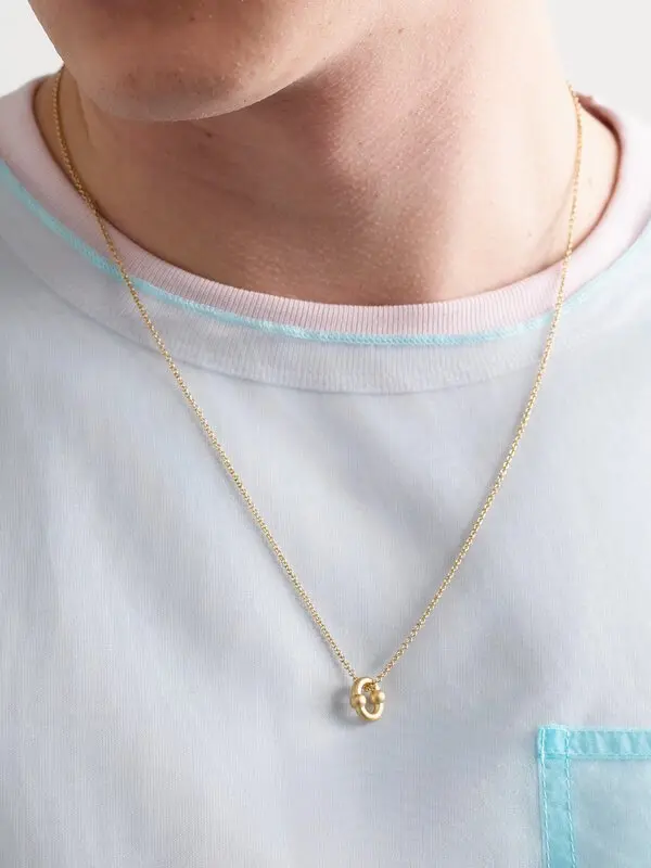 GREG YUNA Umlaut Mini 18-karat Pendant - Gold