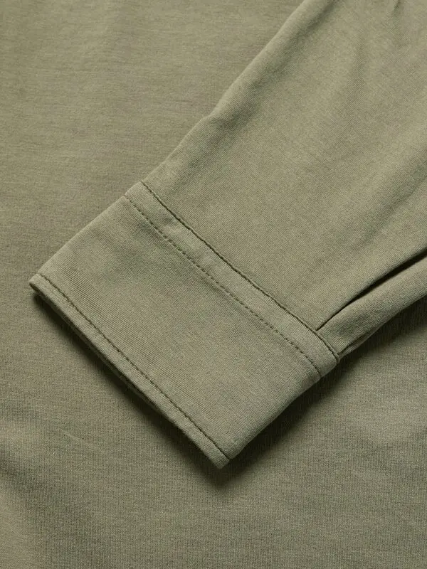 Altea Palmer Cutaway-collar Stretch-cotton Jersey Shirt