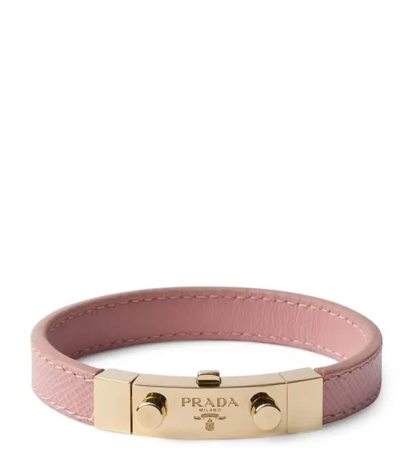 Prada Saffiano Leather Bracelet - Pink