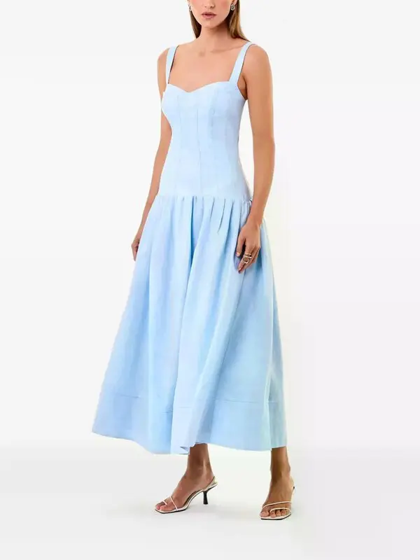 Nicholas Makenna Midi Dress In Blue - 50% Off | Editorialist