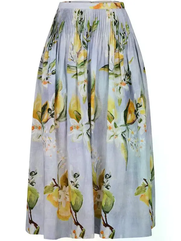 NICHOLAS Amabelle Midi Skirt - Blue