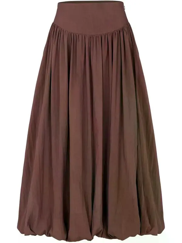 NICHOLAS Zaira Midi Skirt - Brown