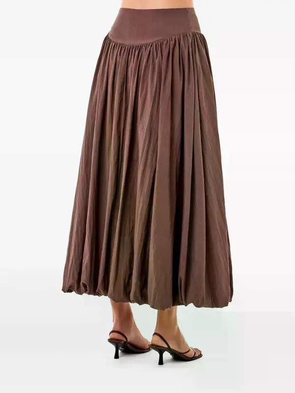 NICHOLAS Zaira Midi Skirt - Brown