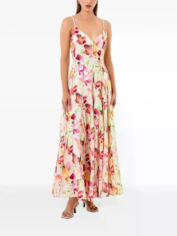 NICHOLAS Micah Midi Dress - Neutrals