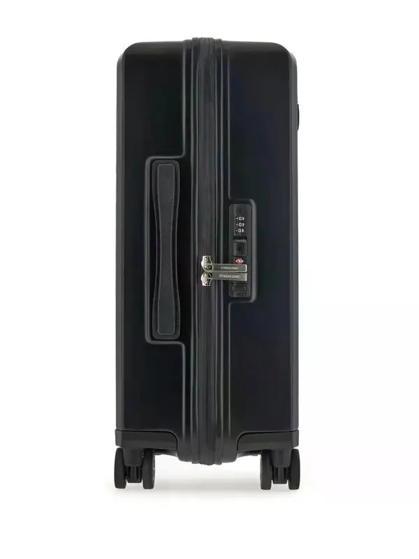 FERRAGAMO Gancini Monogram Trolley Suitcase - Grey