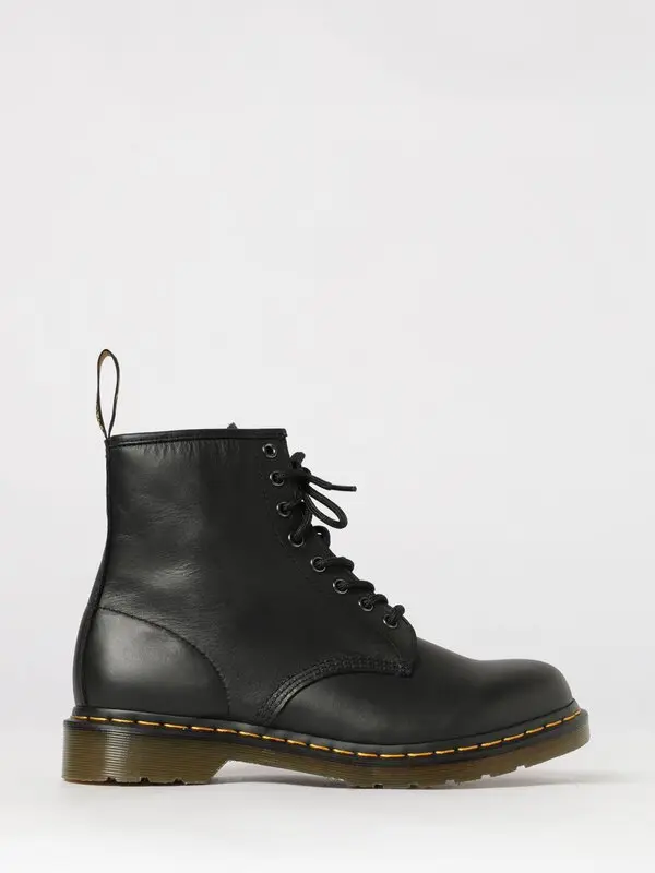 Dr. Martens Nappa Leather Lace-up Combat Boots - Black