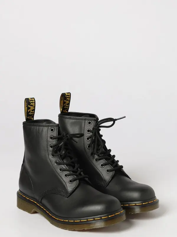 Dr. Martens Nappa Leather Lace-up Combat Boots - Black