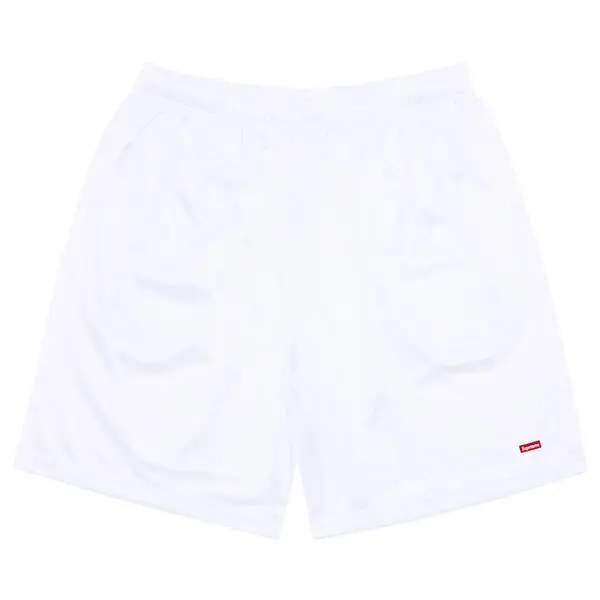 Supreme Small Box Baggy Mesh Short - White