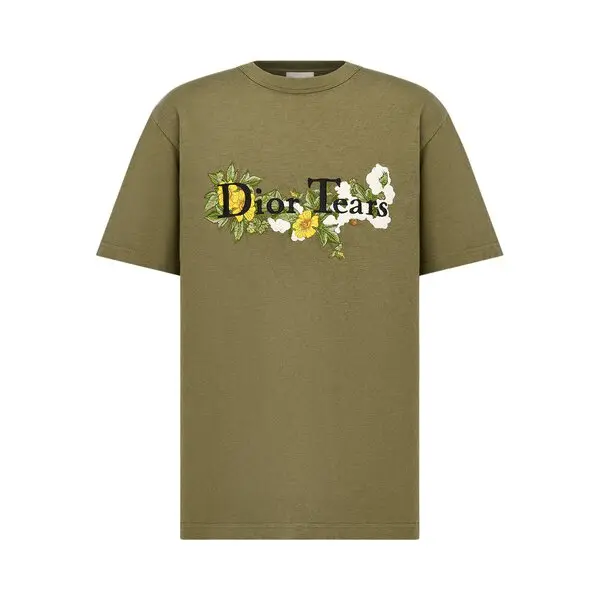 Dior X Denim Tears T-shirt 'khaki - Green