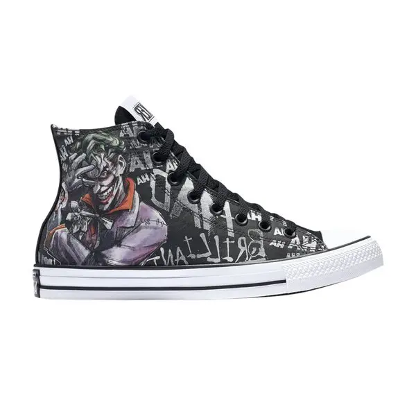 CONVERSE Dc Comics X Chuck Taylor All Star High 'the Joker Laugh' Sneakers - Black