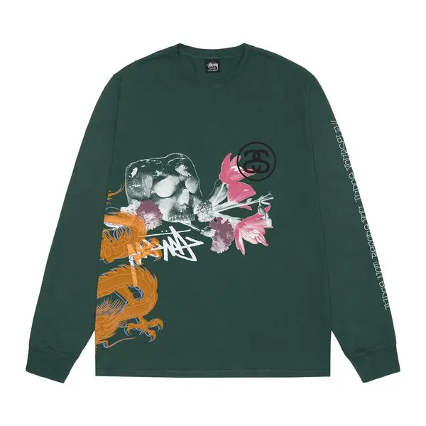 StÜssy Strike Long-sleeve Tee 'forest - Green