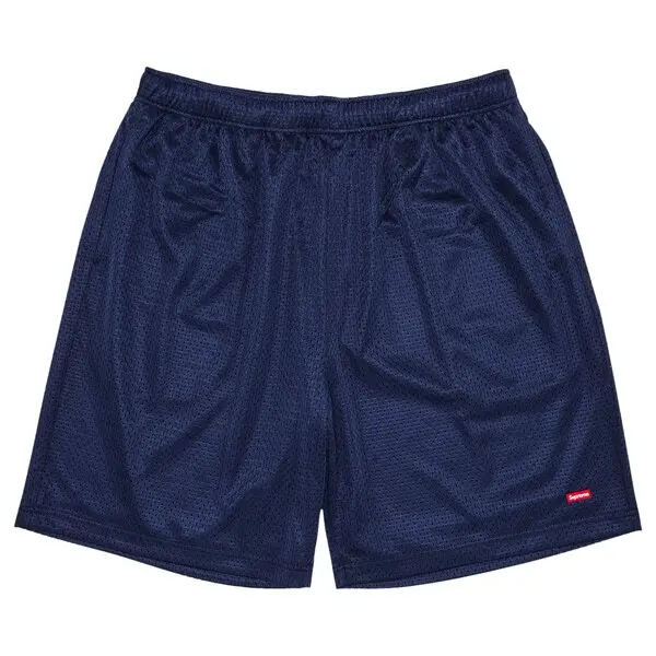 Supreme Small Box Baggy Mesh Short - Blue