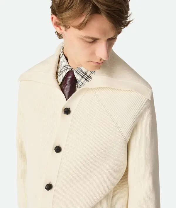 Bottega Veneta Cotton English Rib Cardigan