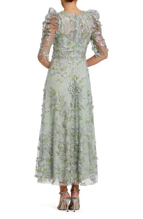 Mac Duggal Appliqué Dress - Sage