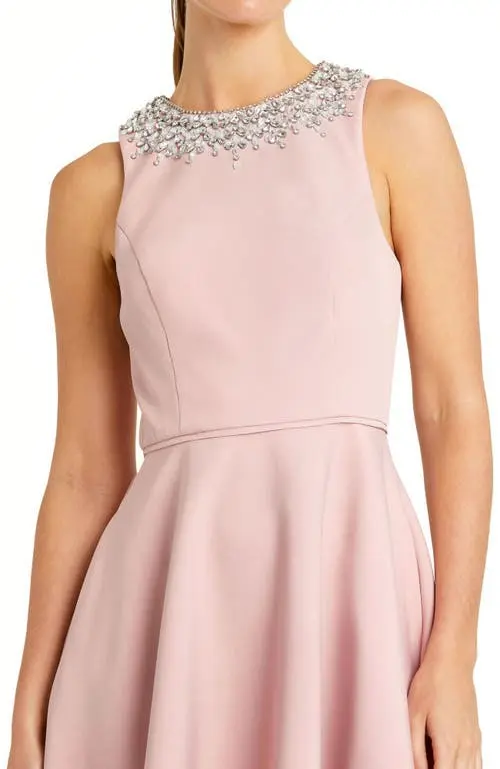 Mac Duggal Embellished High-low Gown - Blush