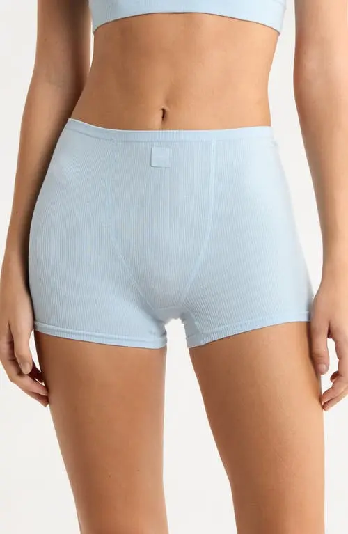 FLORENCE BY MILLS Softie Seamless Rib Shorts - Powder Blue