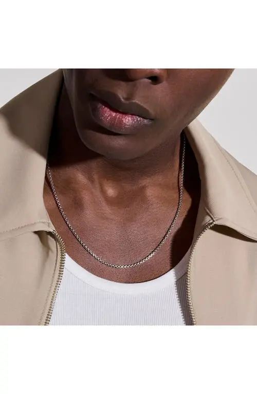 John Hardy Box Chain Necklace - Silver