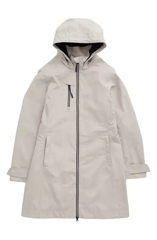 SEASALT CORNWALL Coverack Waterproof Organic Cotton Blend Coat - Driftwood