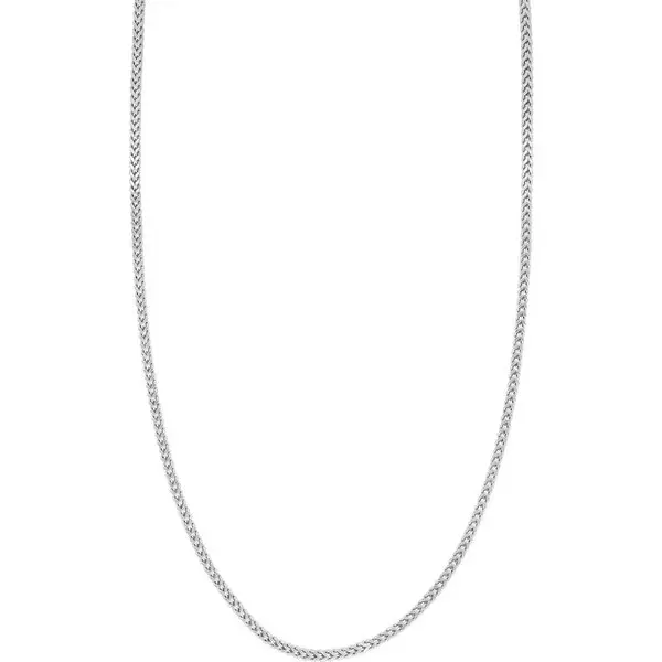 Bony Levy 14k Gold Wheat Chain Necklace - White