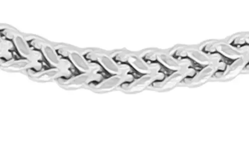 Bony Levy 14k Gold Wheat Chain Necklace - White