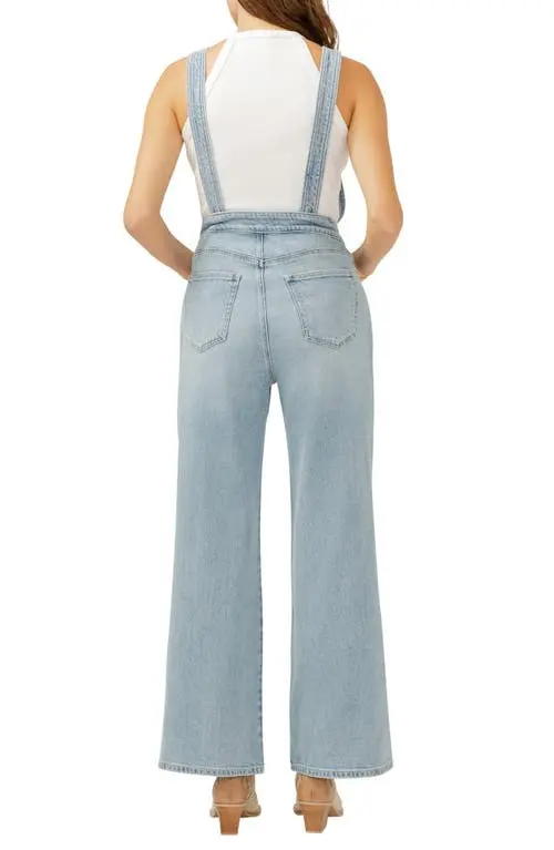 SILVER JEANS CO. Wide Leg Denim Overalls