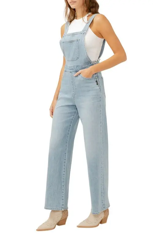 SILVER JEANS CO. Wide Leg Denim Overalls