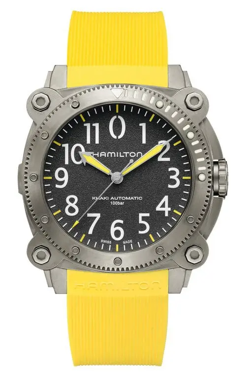 Hamilton Khaki Navy Belowzero Automatic Strap Watch - Grey