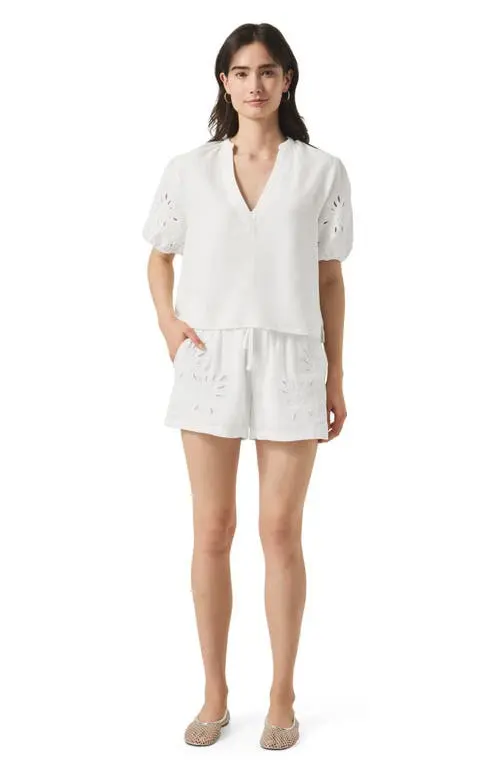 Splendid Cayden Embroidered Eyelet Top