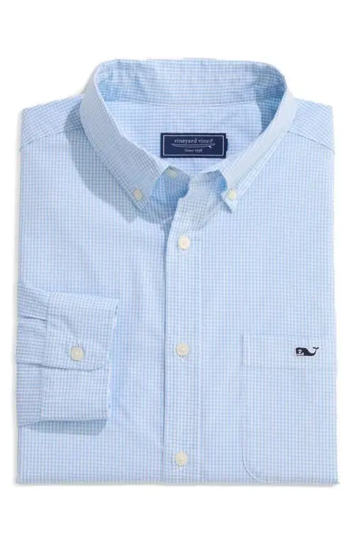 Vineyard Vines Anegada Gingham Button-down Shirt - Jake Blue
