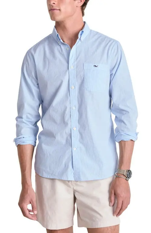 Vineyard Vines Anegada Gingham Button-down Shirt - Jake Blue
