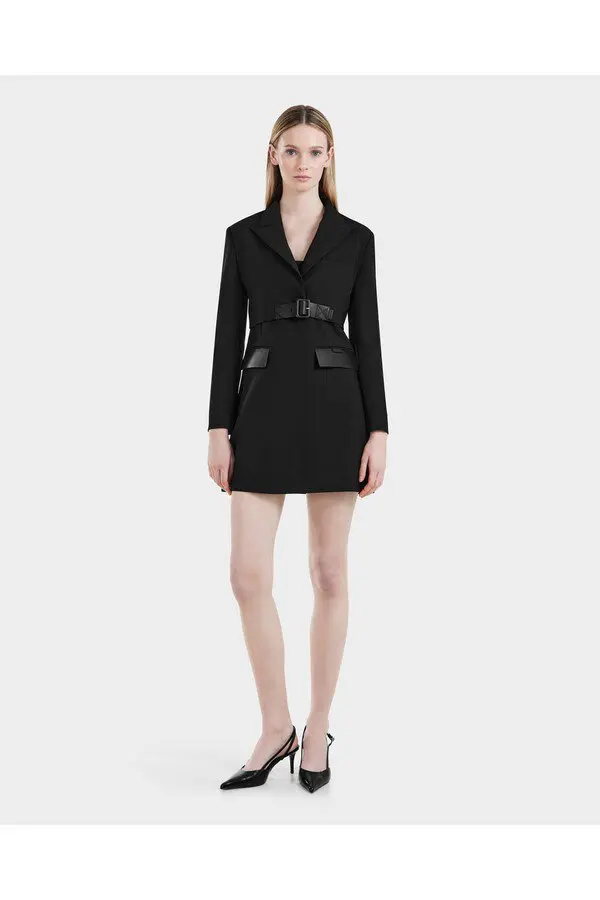 Rudsak Cropped Blazer With Belt - Black