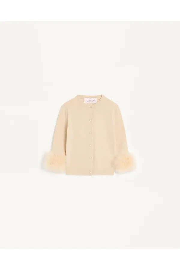 Valentino Garavani Cardigan With Feathers