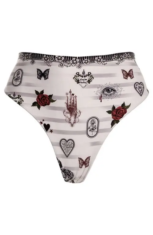 Agua Bendita Penelope Thorn Reversible High Waist Bikini Bottom