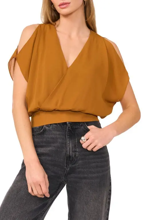 1.State Drape Cold Shoulder Top