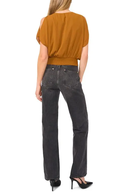 1.State Drape Cold Shoulder Top