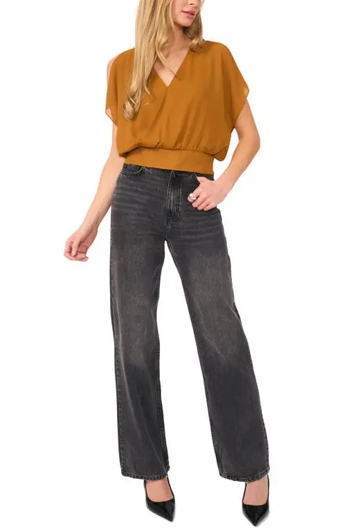 1.State Drape Cold Shoulder Top