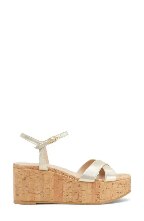 STUART WEITZMAN Dayna Platform Wedge Sandals