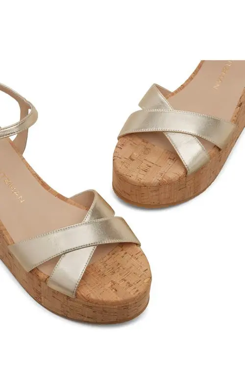 STUART WEITZMAN Dayna Platform Wedge Sandals