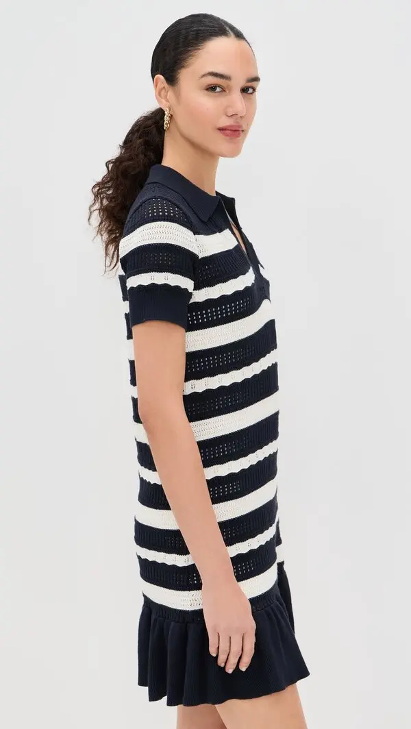 cinq a sept clementine knit polo dress Cinq  Sept Clementine Knit Polo Dress In Navy/Ivory - 60% Off