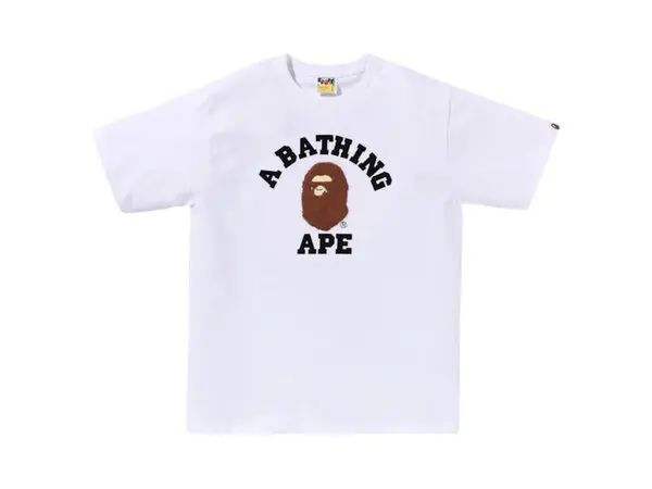 A BATHING APE Boa College C Tee Shirt - White