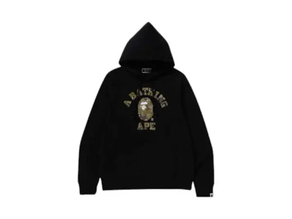 A BATHING APE Bitmap College Pullover Hoodie